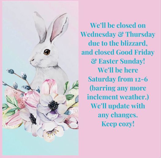 Blizzard & Holiday Update! – Prairie Sky General Store