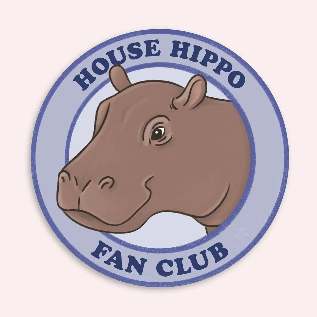 House Hippo Sticker – Prairie Sky General Store