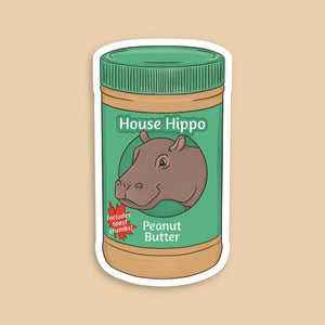 House Hippo Peanut Butter Sticker – Prairie Sky General Store