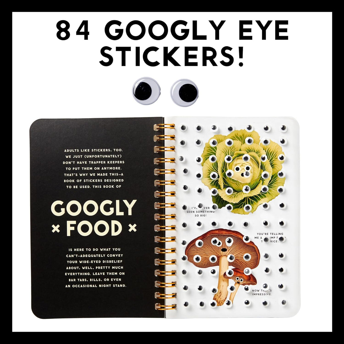 Googly Food Sticker Book [Brass Brass Monkey & Galison] – Prairie Sky ...