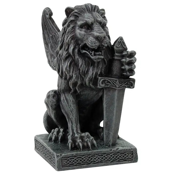 Winged Lion Grotesque Statue (Small) – Prairie Sky General Store