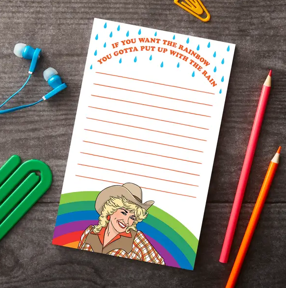 Dolly Parton Notepad – Prairie Sky General Store